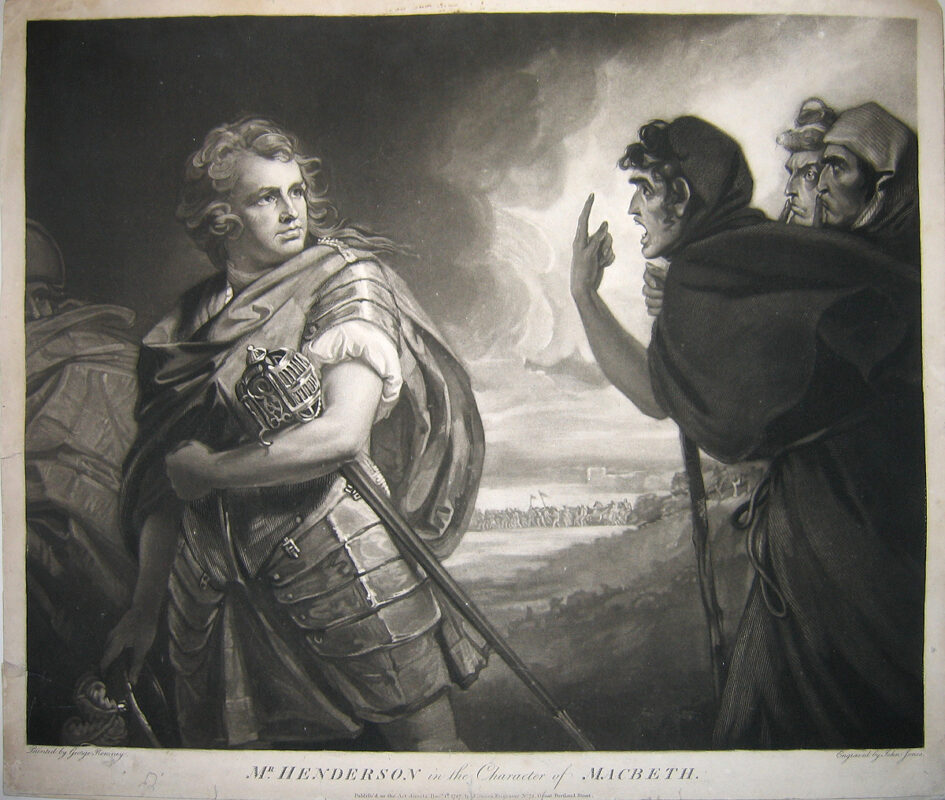 Mr Henderson in the character of Macbeth - Michael Finney Antique Prints