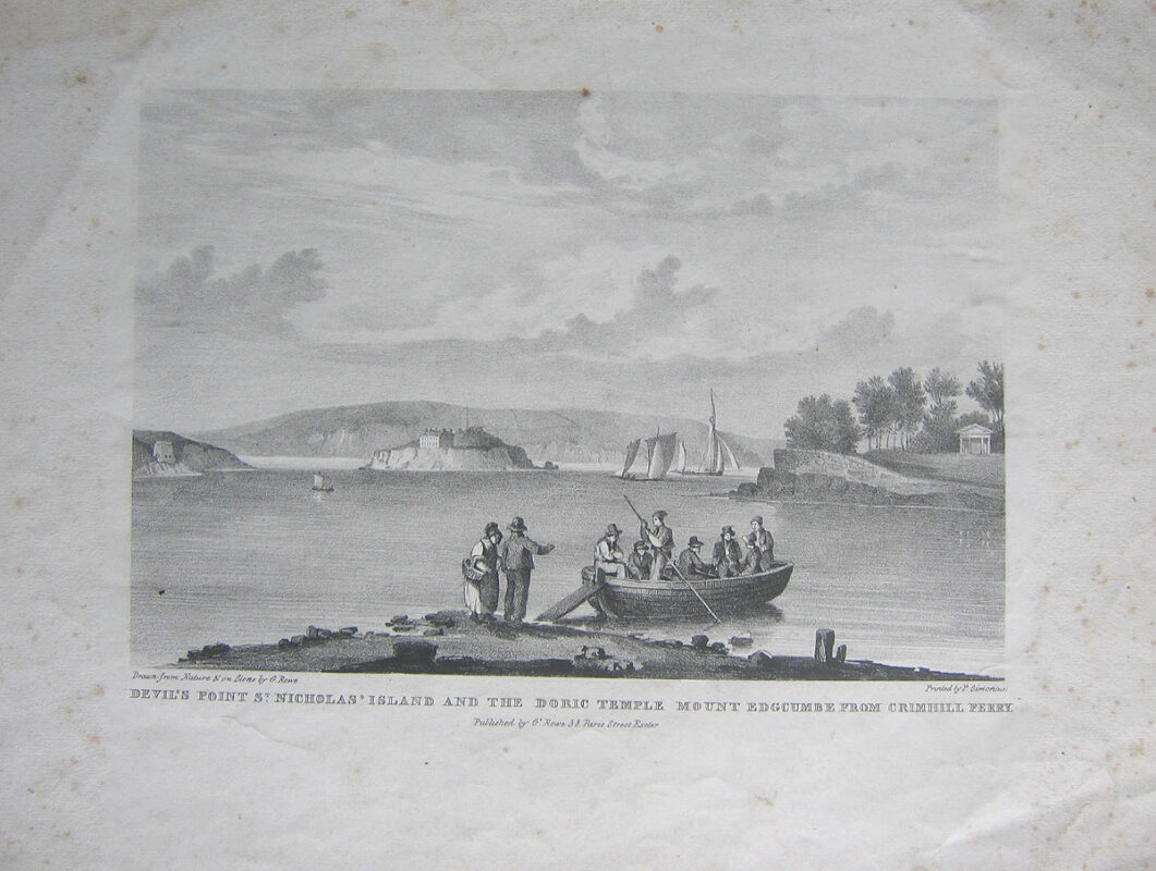 Devil’s Point St. Nicholas’ Island and the Doric Temple Mount Edgcombe ...