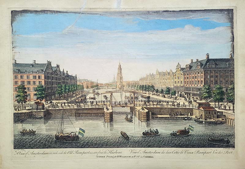 A View of Amsterdam on each side of the Old Rampart as seen from the ...